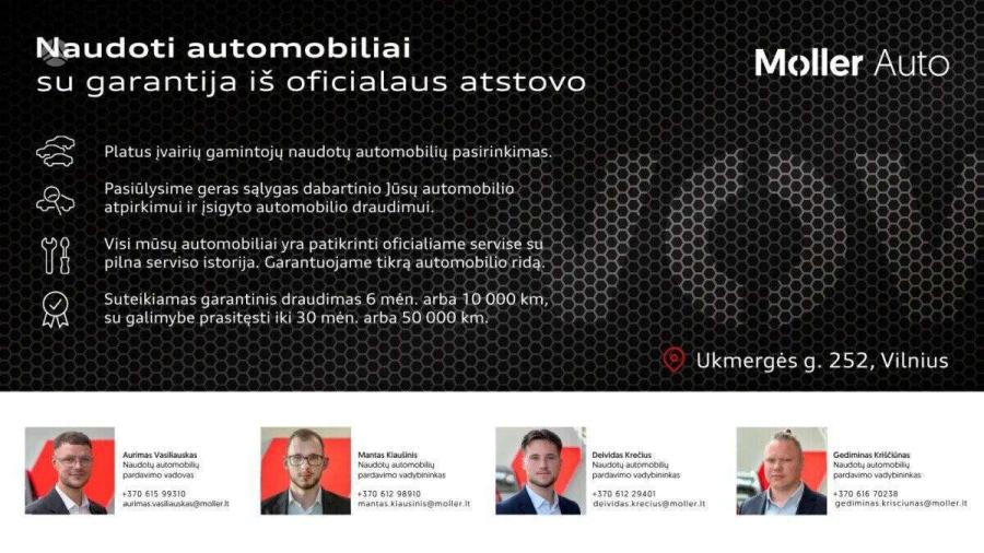 Black Audi Q3 2024 in Vilnius, with an engine capacity of 1.50 L and mileage of 19 thousand km for 37500 €, photo 3 on AUTOMOTO.COM.LV