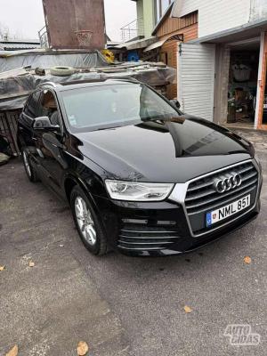 Melns Audi Q3 2017 Kupiškis, ar dzinēja tilpumu 2.00 L un nobraukumu 145 tūkst. km par 18000 €, foto  vietnē AUTOMOTO.COM.LV