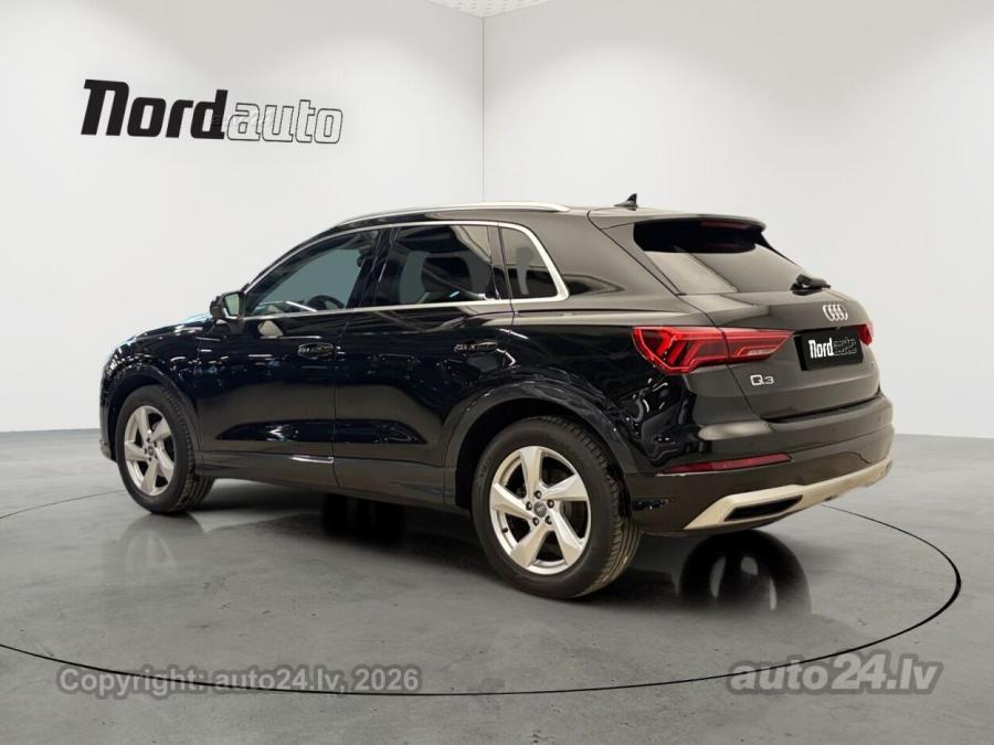 Black Audi Q3 2019 in Tallinn, with an engine capacity of 1.50 L and mileage of 128 thousand km for 22900 €, photo 2 on AUTOMOTO.COM.LV