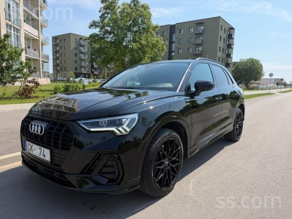 Black Audi Q3 2019 in Riga, with an engine capacity of 2.00 L and mileage of 102 thousand km for 23990 €, photo 1 on AUTOMOTO.COM.LV
