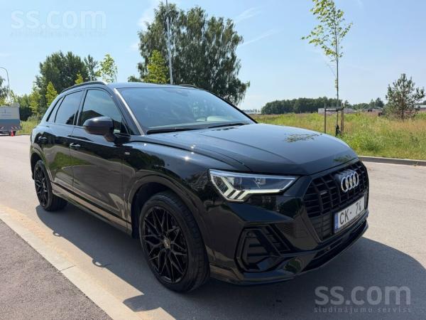 Black Audi Q3 2019 in Riga, with an engine capacity of 2.00 L and mileage of 102 thousand km for 23990 €, photo 2 on AUTOMOTO.COM.LV