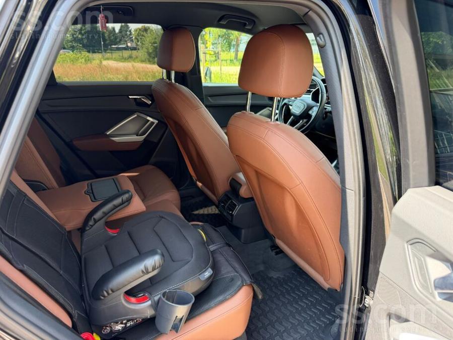 Black Audi Q3 2019 in Riga, with an engine capacity of 2.00 L and mileage of 102 thousand km for 23990 €, photo 13 on AUTOMOTO.COM.LV