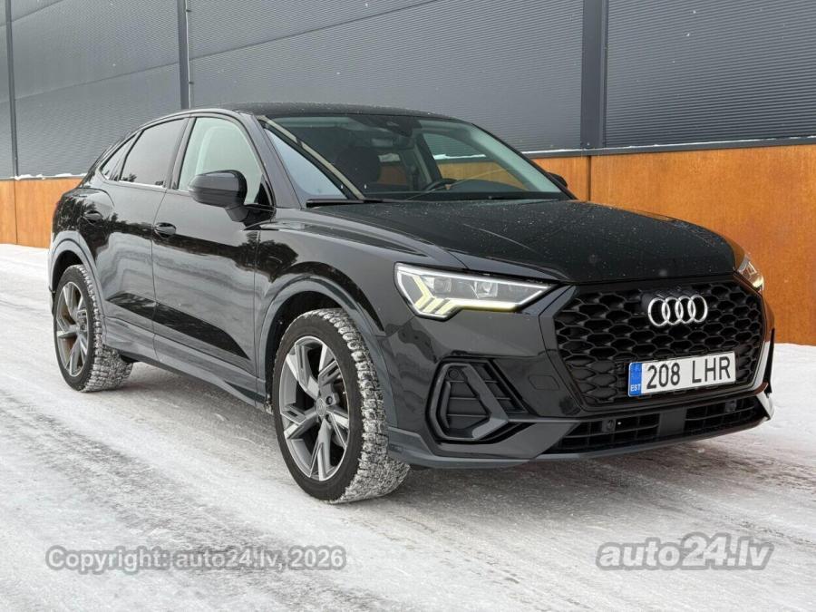 Black Audi Q3 2021 in Tallinn, with an engine capacity of 1.50 L and mileage of 60 thousand km for 25900 €, photo 3 on AUTOMOTO.COM.LV