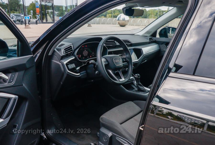 Black Audi Q3 2025 in Tallinn, with an engine capacity of 2.00 L and mileage of 8 thousand km for 40900 €, photo 14 on AUTOMOTO.COM.LV