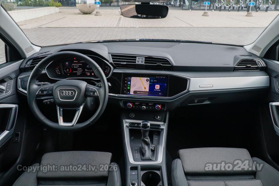 Black Audi Q3 2025 in Tallinn, with an engine capacity of 2.00 L and mileage of 8 thousand km for 40900 €, photo 16 on AUTOMOTO.COM.LV