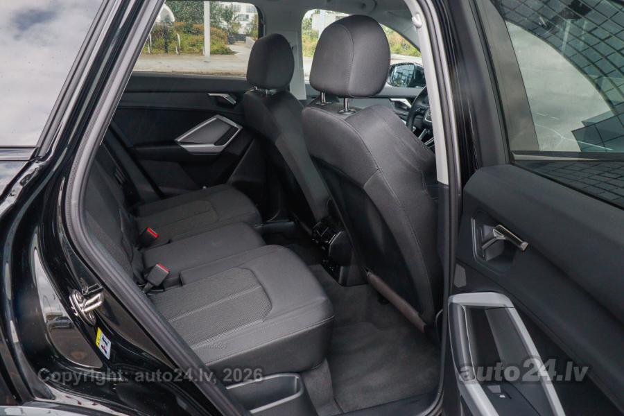 Black Audi Q3 2025 in Tallinn, with an engine capacity of 2.00 L and mileage of 8 thousand km for 40900 €, photo 18 on AUTOMOTO.COM.LV