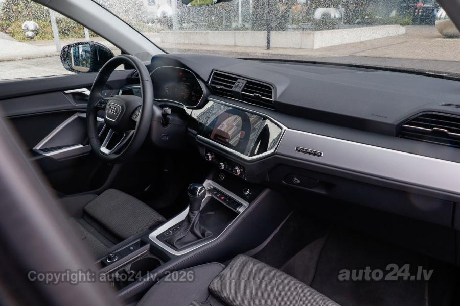 Black Audi Q3 2025 in Tallinn, with an engine capacity of 2.00 L and mileage of 8 thousand km for 40900 €, photo 19 on AUTOMOTO.COM.LV