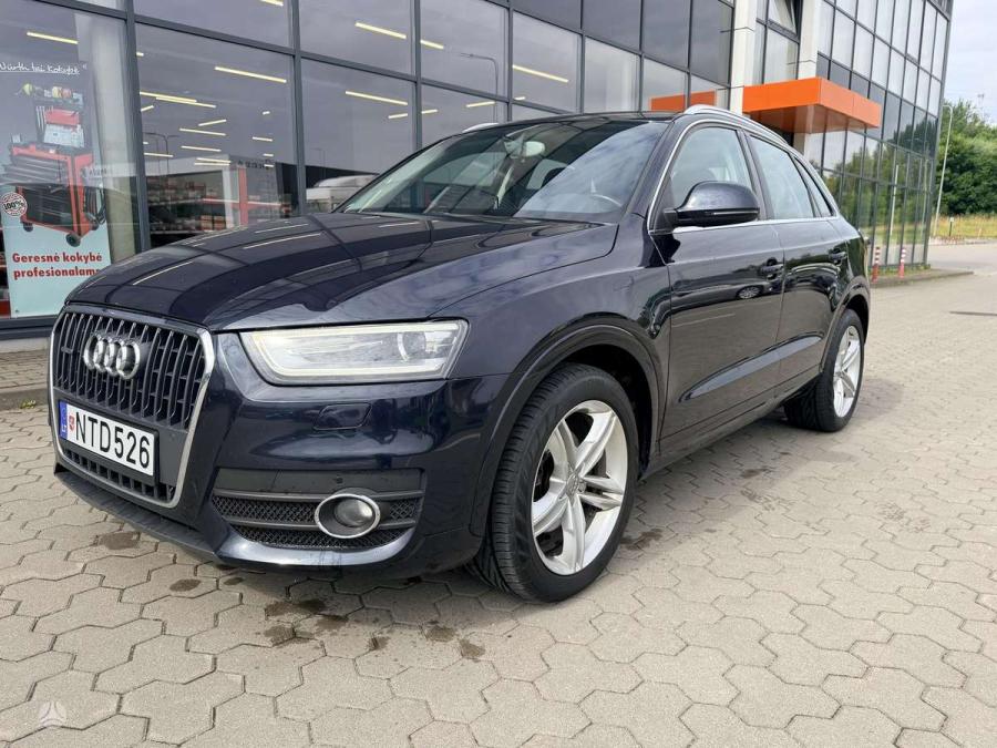 Blue Audi Q3 2012 in Vilnius, with an engine capacity of 1.97 L and mileage of 245 thousand km for 9900 €, photo 2 on AUTOMOTO.COM.LV