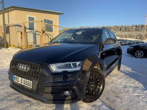 Zils Audi Q3 2014 Viļņa, ar dzinēja tilpumu 1.97 L un nobraukumu 250 tūkst. km par 12600 €, foto  vietnē AUTOMOTO.COM.LV