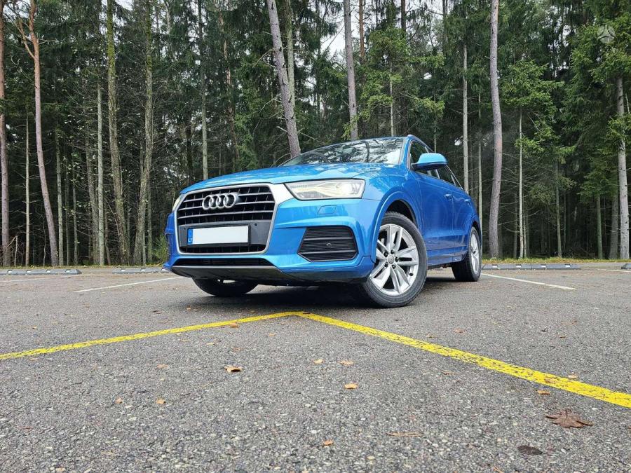 Blue Audi Q3 2016 in Klaipeda, with an engine capacity of 1.98 L and mileage of 174 thousand km for 11900 €, photo 4 on AUTOMOTO.COM.LV