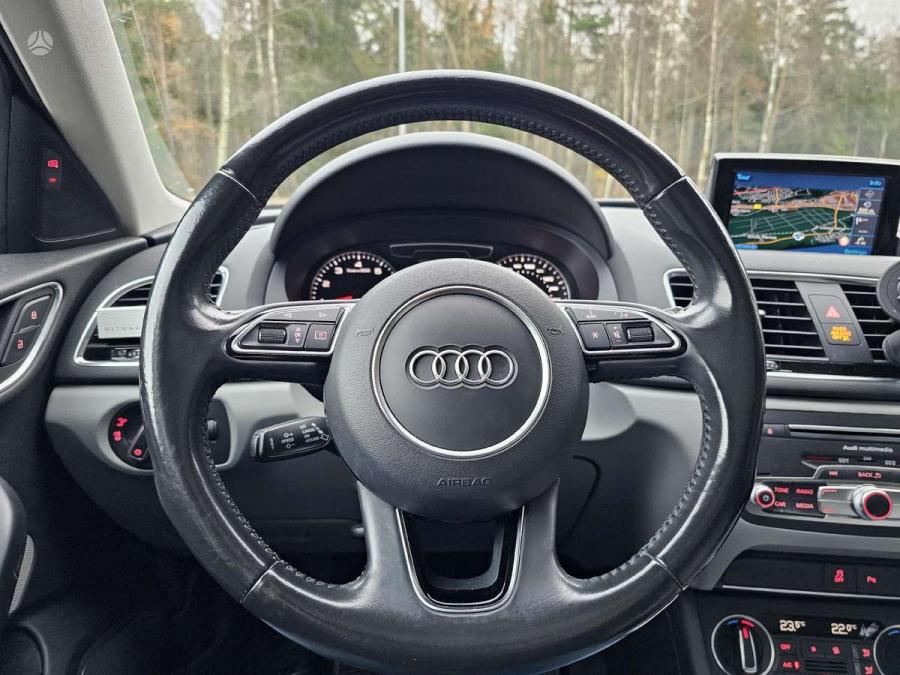 Blue Audi Q3 2016 in Klaipeda, with an engine capacity of 1.98 L and mileage of 174 thousand km for 11900 €, photo 10 on AUTOMOTO.COM.LV