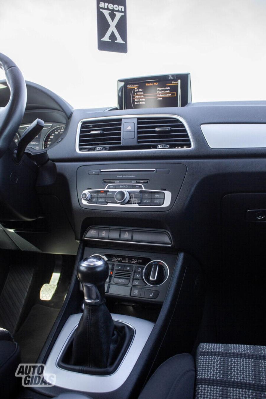 Blue Audi Q3 2016 in Kaunas, with an engine capacity of 1.40 L and mileage of 202 thousand km for 13700 €, photo 14 on AUTOMOTO.COM.LV