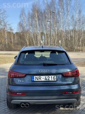 Blue Audi Q3 2017 in Riga, with an engine capacity of 2.00 L and mileage of 242 thousand km for 16750 €, photo 5 on AUTOMOTO.COM.LV