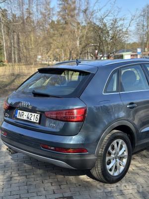 Blue Audi Q3 2017 in Riga, with an engine capacity of 2.00 L and mileage of 242 thousand km for 16750 €, photo 6 on AUTOMOTO.COM.LV