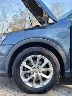 Blue Audi Q3 2017 in Riga, with an engine capacity of 2.00 L and mileage of 242 thousand km for 16750 €, photo 8 on AUTOMOTO.COM.LV
