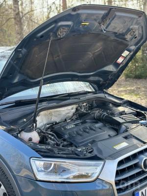 Blue Audi Q3 2017 in Riga, with an engine capacity of 2.00 L and mileage of 242 thousand km for 16750 €, photo 23 on AUTOMOTO.COM.LV