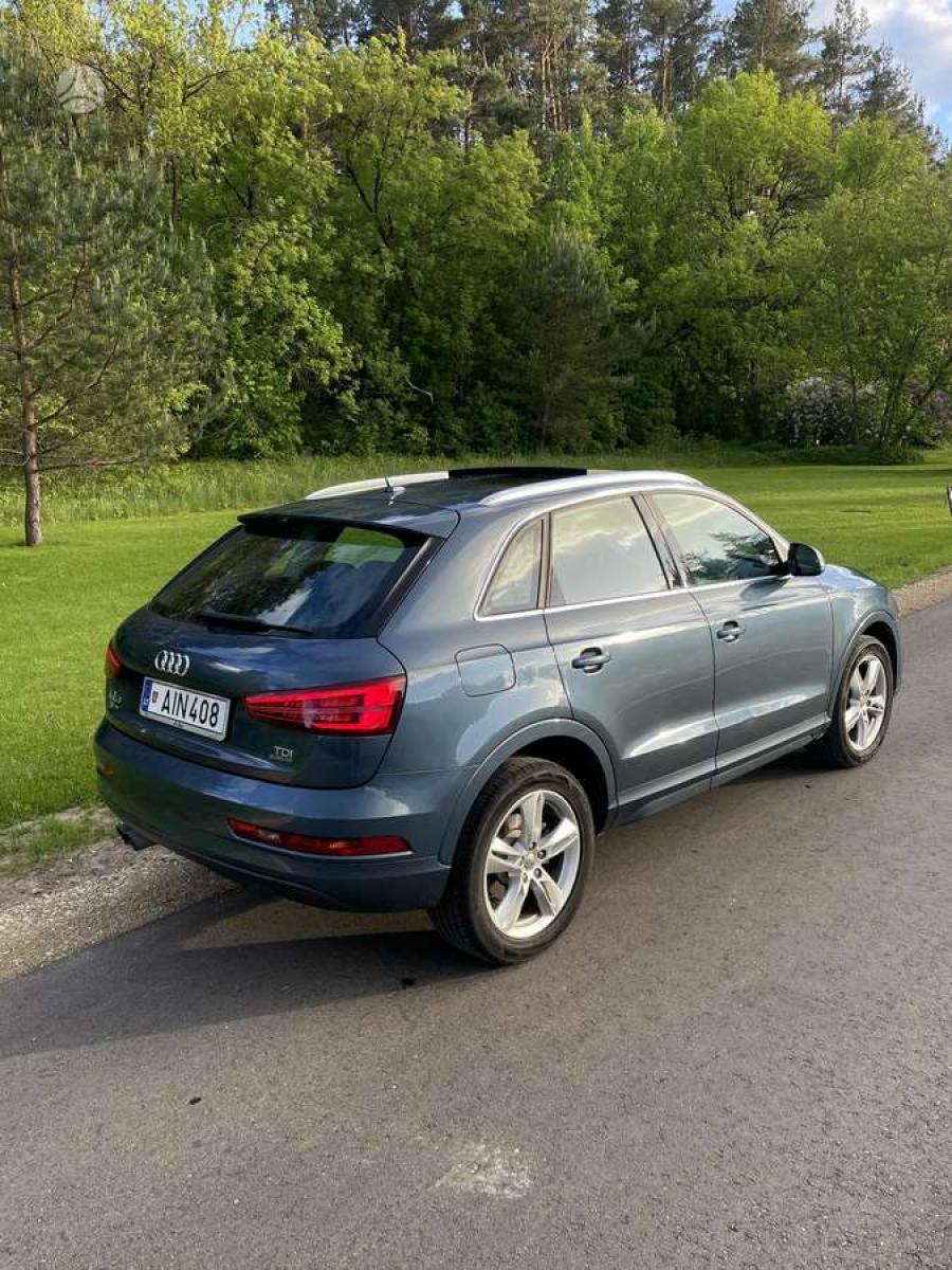 Zils Audi Q3 2017 Viļņa, ar dzinēja tilpumu 1.97 L un nobraukumu 120 tūkst. km par 13700 €, foto 4 vietnē AUTOMOTO.COM.LV