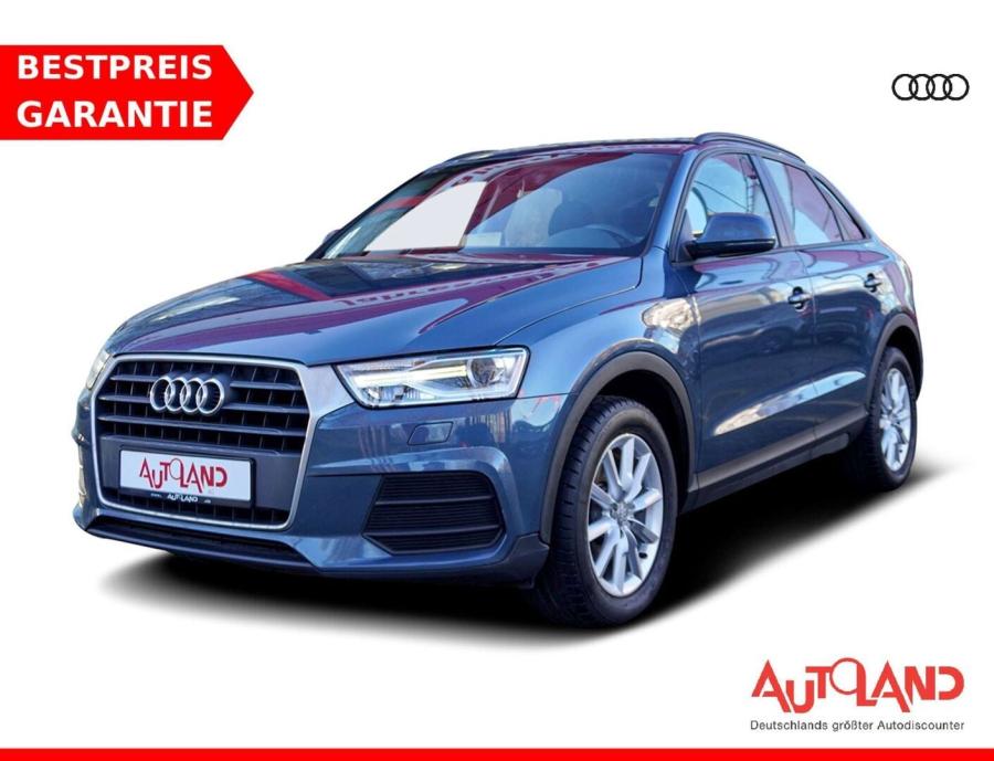 Blue Audi Q3 2018 in Kaunas, with an engine capacity of 1.40 L and mileage of 85 thousand km for 22390 €, photo 1 on AUTOMOTO.COM.LV