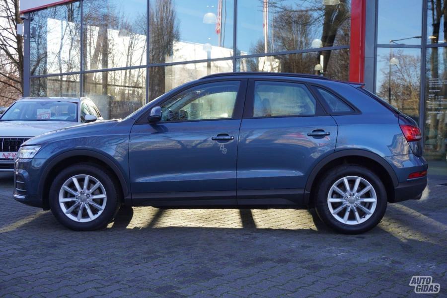 Blue Audi Q3 2018 in Kaunas, with an engine capacity of 1.40 L and mileage of 85 thousand km for 22390 €, photo 9 on AUTOMOTO.COM.LV