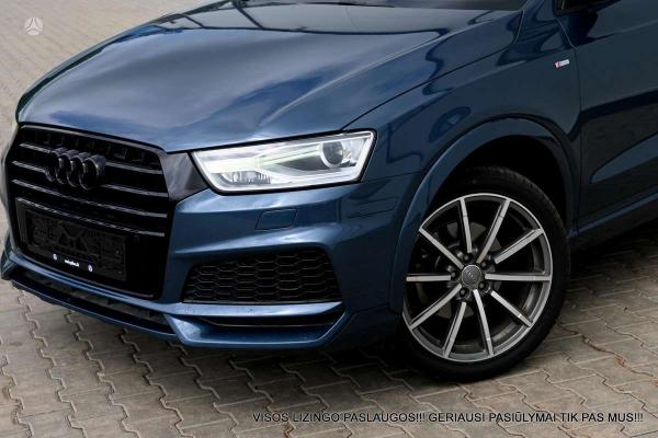 Blue Audi Q3 2018 in Kretinga, with an engine capacity of 1.98 L and mileage of 181 thousand km for 14999 €, photo 4 on AUTOMOTO.COM.LV