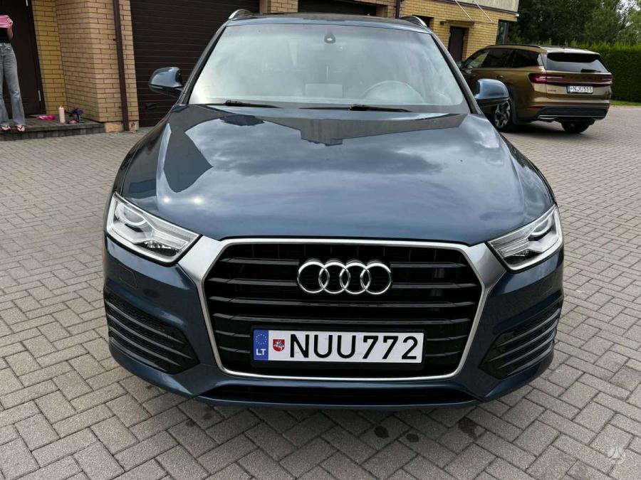 Zils Audi Q3 2018 Kauņa, ar dzinēja tilpumu 1.98 L un nobraukumu 119 tūkst. km par 15450 €, foto 3 vietnē AUTOMOTO.COM.LV