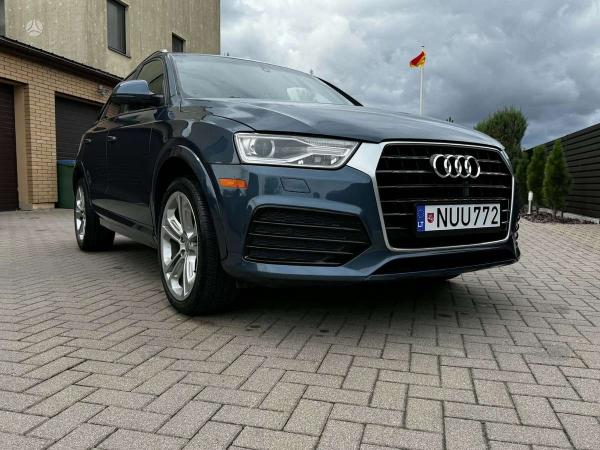 Blue Audi Q3 2018 in Kaunas, with an engine capacity of 1.98 L and mileage of 119 thousand km for 15450 €, photo 7 on AUTOMOTO.COM.LV