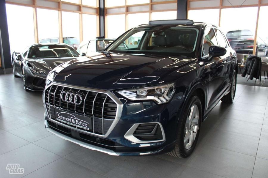 Zils Audi Q3 2019 Kauņa, ar dzinēja tilpumu 2.00 L un nobraukumu 43 tūkst. km par 32690 €, foto 1 vietnē AUTOMOTO.COM.LV