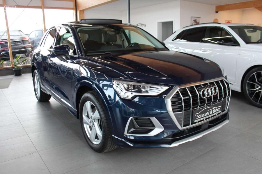 Zils Audi Q3 2019 Kauņa, ar dzinēja tilpumu 2.00 L un nobraukumu 43 tūkst. km par 32690 €, foto 3 vietnē AUTOMOTO.COM.LV