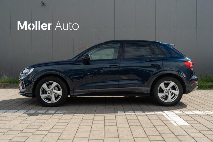 Blue Audi Q3 2019 in Vilnius, with an engine capacity of 1.50 L and mileage of 99 thousand km for 21500 €, photo 4 on AUTOMOTO.COM.LV