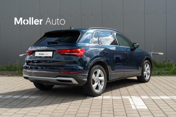Blue Audi Q3 2019 in Vilnius, with an engine capacity of 1.50 L and mileage of 99 thousand km for 21500 €, photo 7 on AUTOMOTO.COM.LV