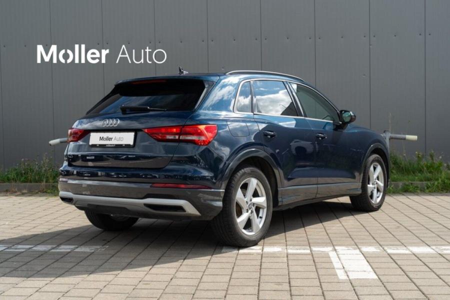 Blue Audi Q3 2019 in Vilnius, with an engine capacity of 1.50 L and mileage of 99 thousand km for 21500 €, photo 7 on AUTOMOTO.COM.LV