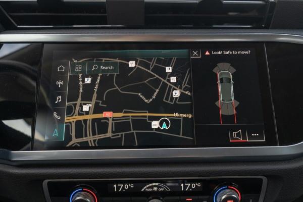Blue Audi Q3 2019 in Vilnius, with an engine capacity of 1.50 L and mileage of 99 thousand km for 21500 €, photo 11 on AUTOMOTO.COM.LV