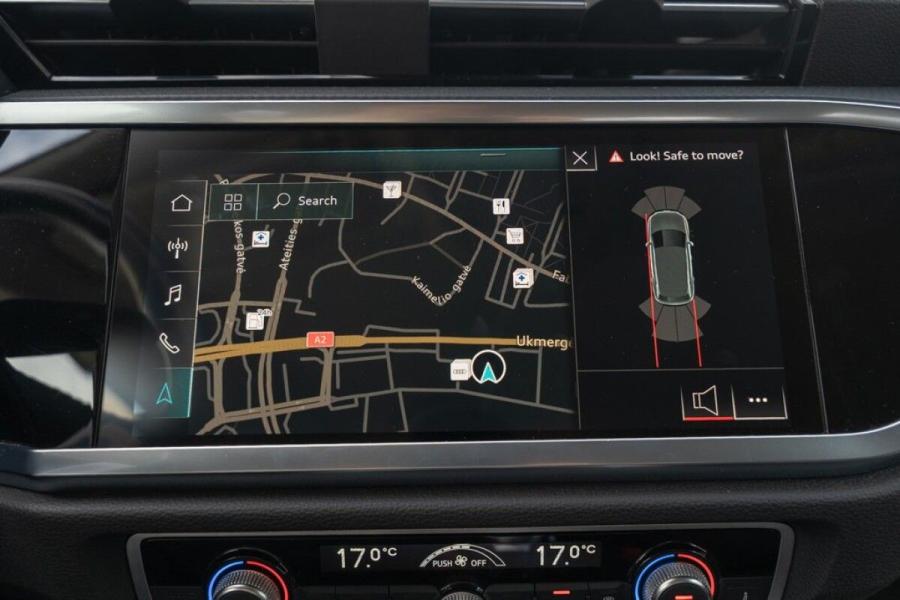 Blue Audi Q3 2019 in Vilnius, with an engine capacity of 1.50 L and mileage of 99 thousand km for 21500 €, photo 11 on AUTOMOTO.COM.LV