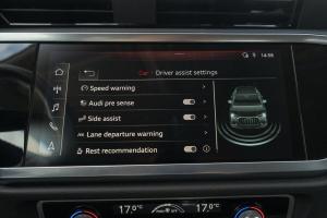Blue Audi Q3 2019 in Vilnius, with an engine capacity of 1.50 L and mileage of 99 thousand km for 21500 €, photo 12 on AUTOMOTO.COM.LV