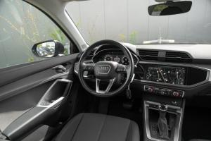 Blue Audi Q3 2019 in Vilnius, with an engine capacity of 1.50 L and mileage of 99 thousand km for 21500 €, photo 17 on AUTOMOTO.COM.LV