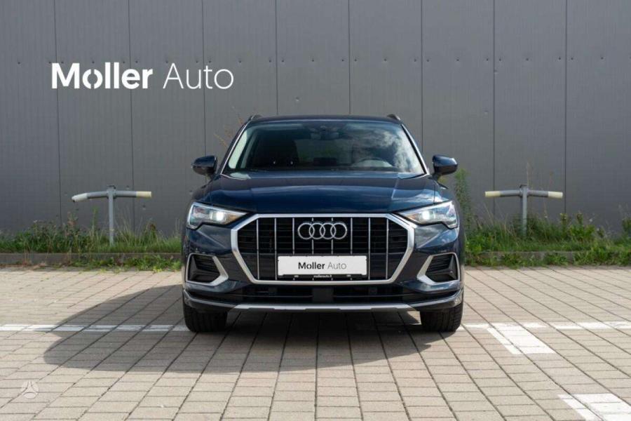 Blue Audi Q3 2019 in Vilnius, with an engine capacity of 1.50 L and mileage of 99 thousand km for 21500 €, photo 3 on AUTOMOTO.COM.LV