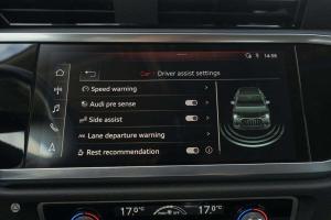 Blue Audi Q3 2019 in Vilnius, with an engine capacity of 1.50 L and mileage of 99 thousand km for 21500 €, photo 12 on AUTOMOTO.COM.LV
