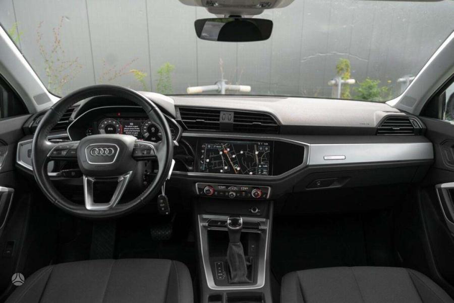 Blue Audi Q3 2019 in Vilnius, with an engine capacity of 1.50 L and mileage of 99 thousand km for 21500 €, photo 16 on AUTOMOTO.COM.LV
