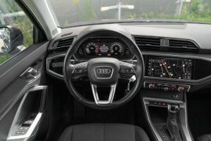 Blue Audi Q3 2019 in Vilnius, with an engine capacity of 1.50 L and mileage of 99 thousand km for 21500 €, photo 18 on AUTOMOTO.COM.LV