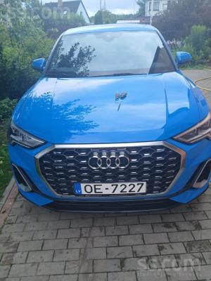 Blue Audi Q3 2019 in Jelgava, with an engine capacity of 2.00 L and mileage of 110 thousand km for 23500 €, photo  on AUTOMOTO.COM.LV