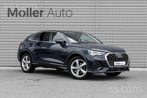 Blue Audi Q3 2020 in Riga, with an engine capacity of 2.00 L and mileage of 89 thousand km for 26050 €, photo 2 on AUTOMOTO.COM.LV