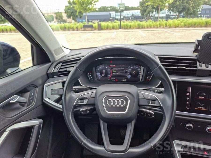 Blue Audi Q3 2020 in Riga, with an engine capacity of 1.40 L and mileage of 60 thousand km for 23000 €, photo 7 on AUTOMOTO.COM.LV