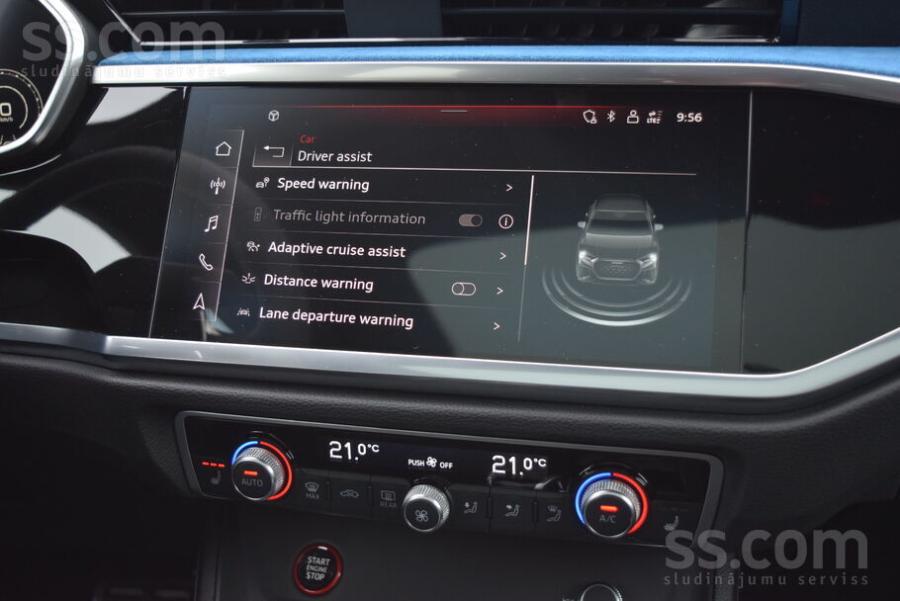 Zils Audi Q3 2021 Rīga, ar dzinēja tilpumu 2.50 L un nobraukumu 34 tūkst. km par 37900 €, foto 7 vietnē AUTOMOTO.COM.LV