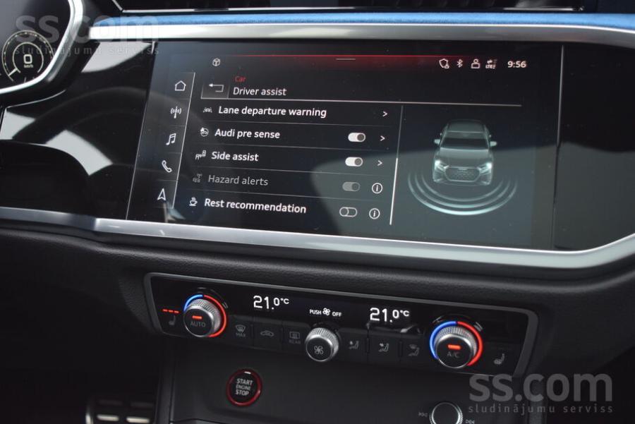 Zils Audi Q3 2021 Rīga, ar dzinēja tilpumu 2.50 L un nobraukumu 34 tūkst. km par 37900 €, foto 8 vietnē AUTOMOTO.COM.LV