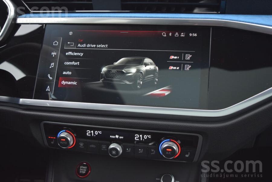 Zils Audi Q3 2021 Rīga, ar dzinēja tilpumu 2.50 L un nobraukumu 34 tūkst. km par 37900 €, foto 9 vietnē AUTOMOTO.COM.LV