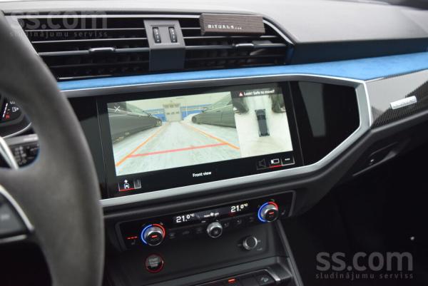 Blue Audi Q3 2021 in Riga, with an engine capacity of 2.50 L and mileage of 34 thousand km for 37900 €, photo 9 on AUTOMOTO.COM.LV