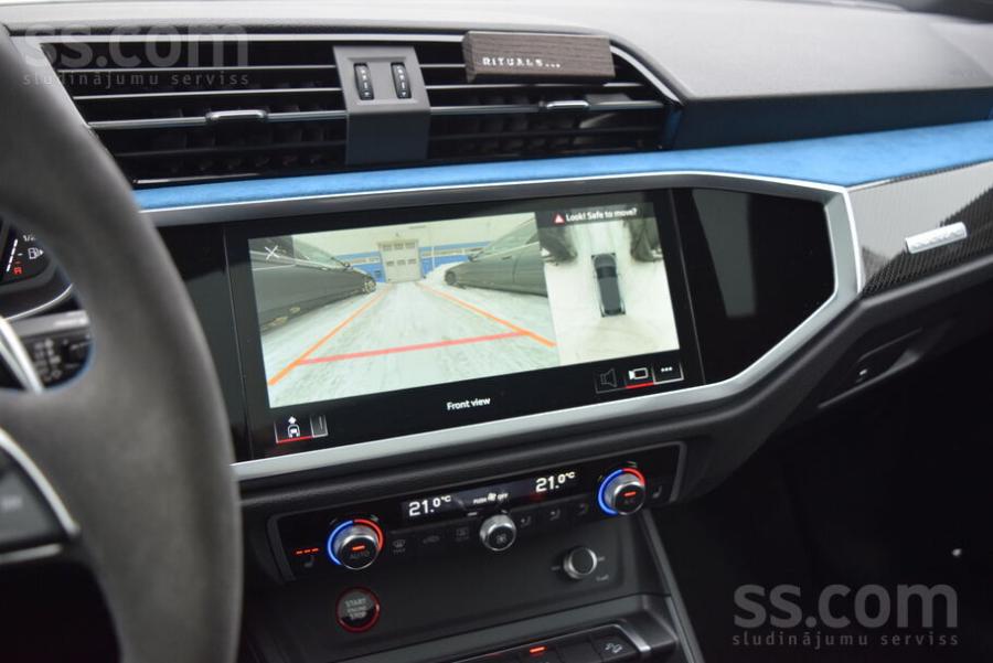 Zils Audi Q3 2021 Rīga, ar dzinēja tilpumu 2.50 L un nobraukumu 34 tūkst. km par 37900 €, foto 10 vietnē AUTOMOTO.COM.LV