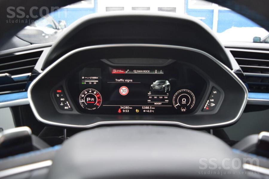 Zils Audi Q3 2021 Rīga, ar dzinēja tilpumu 2.50 L un nobraukumu 34 tūkst. km par 37900 €, foto 13 vietnē AUTOMOTO.COM.LV