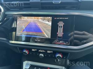 Blue Audi Q3 2021 in Riga, with an engine capacity of 1.50 L and mileage of 59 thousand km for 29990 €, photo 8 on AUTOMOTO.COM.LV