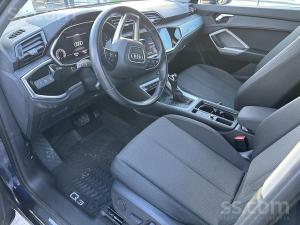 Blue Audi Q3 2021 in Riga, with an engine capacity of 1.50 L and mileage of 59 thousand km for 29990 €, photo 10 on AUTOMOTO.COM.LV